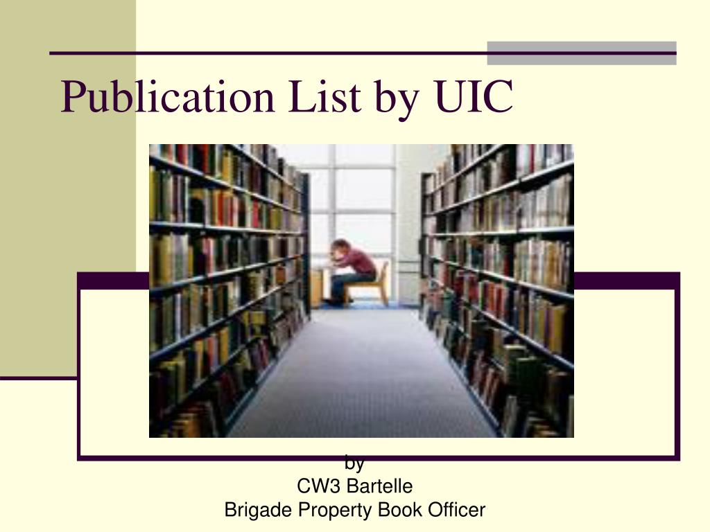 PPT - Publication List by UIC PowerPoint Presentation, free download ...