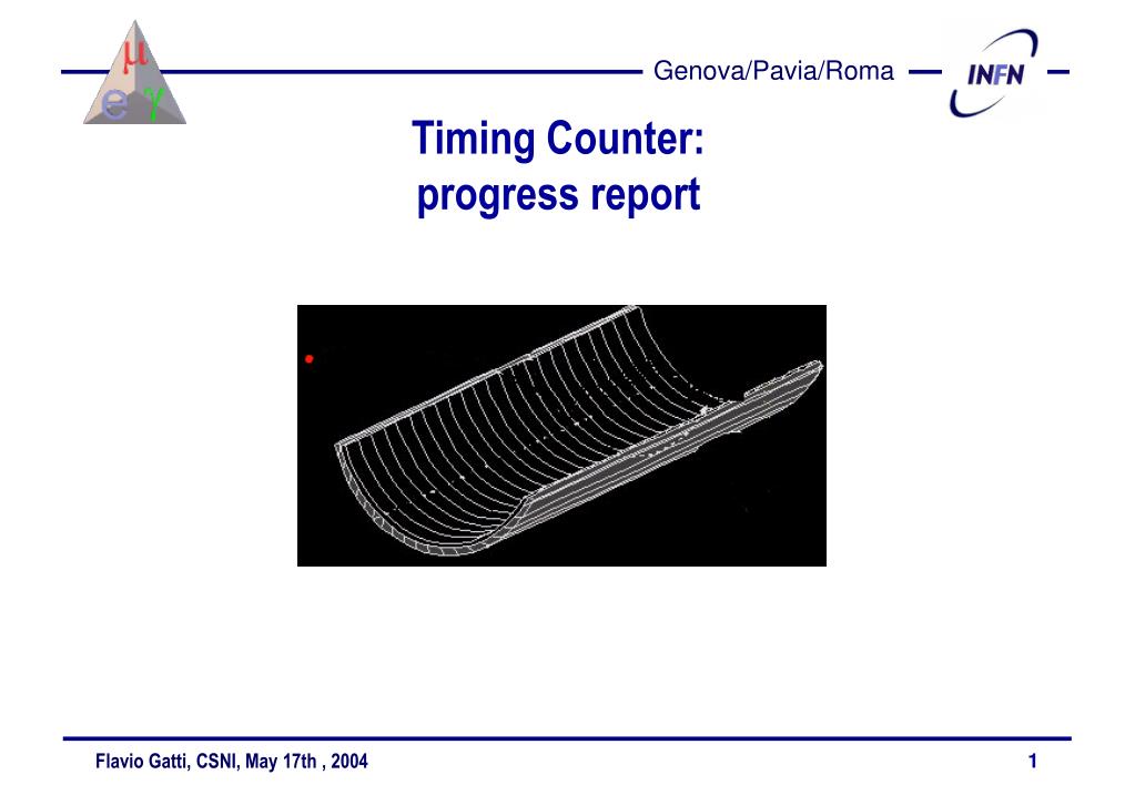 PPT - Timing Counter: progress report PowerPoint Presentation, free ...