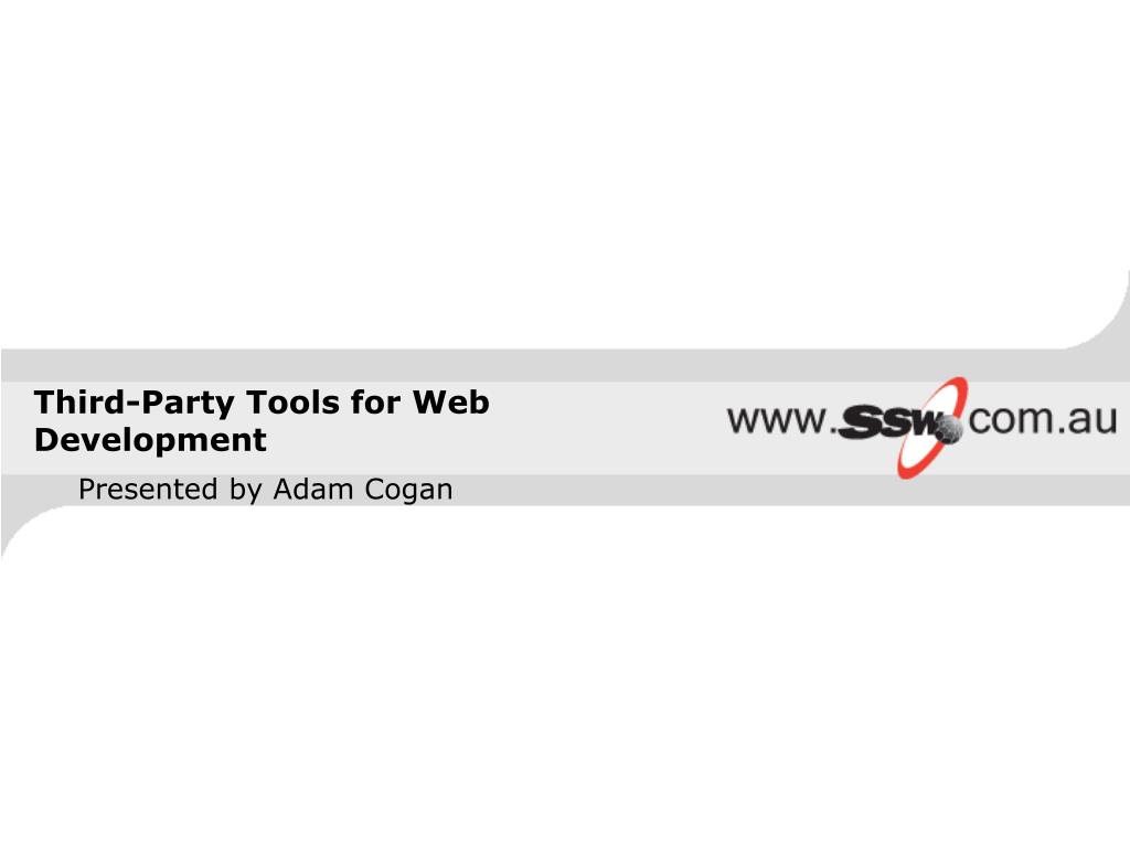 PPT - Third-Party Tools for Web Development PowerPoint Presentation ...