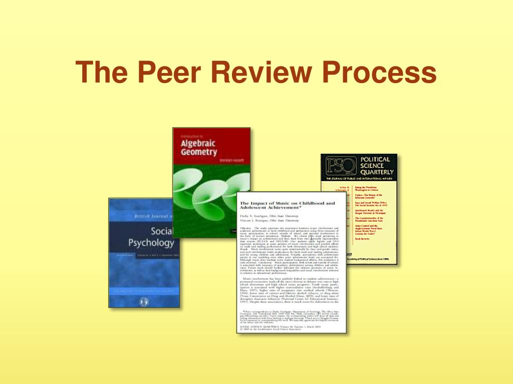 PPT - The Peer Review Process PowerPoint Presentation, free download ...