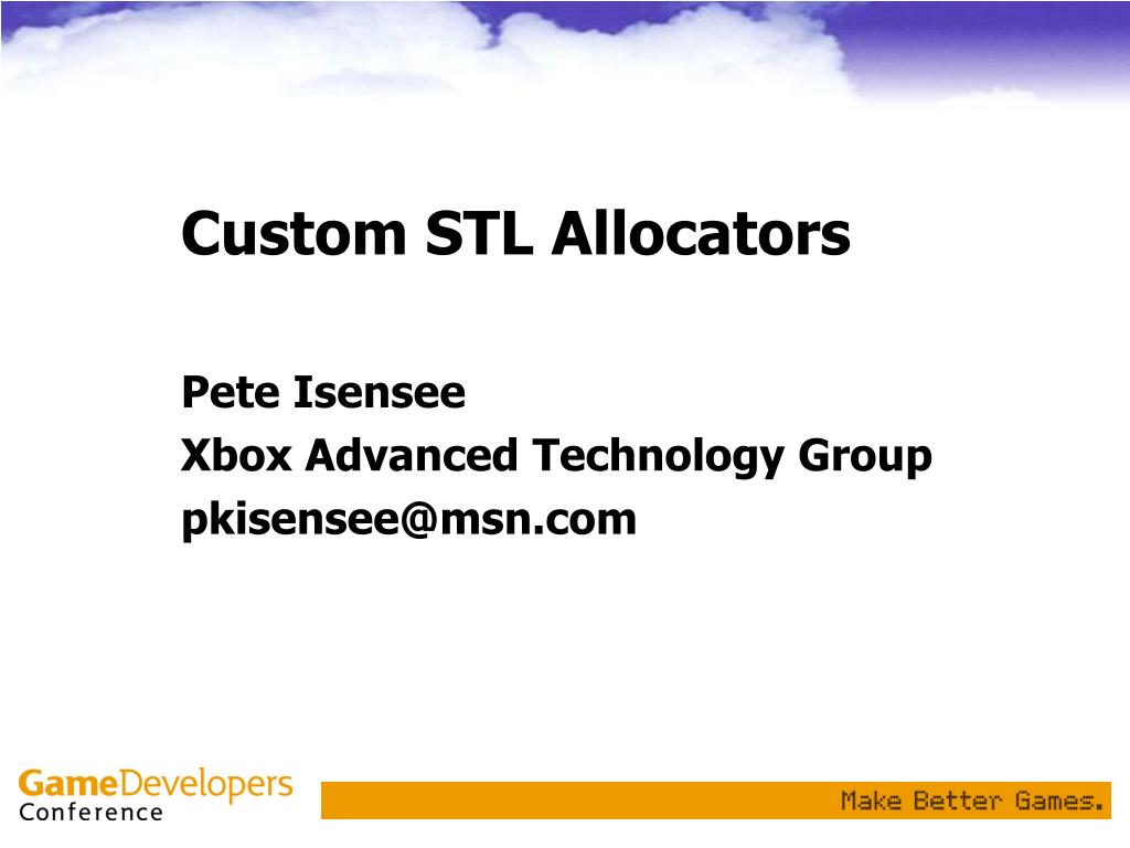 PPT - Custom STL Allocators PowerPoint Presentation, free download - ID ...