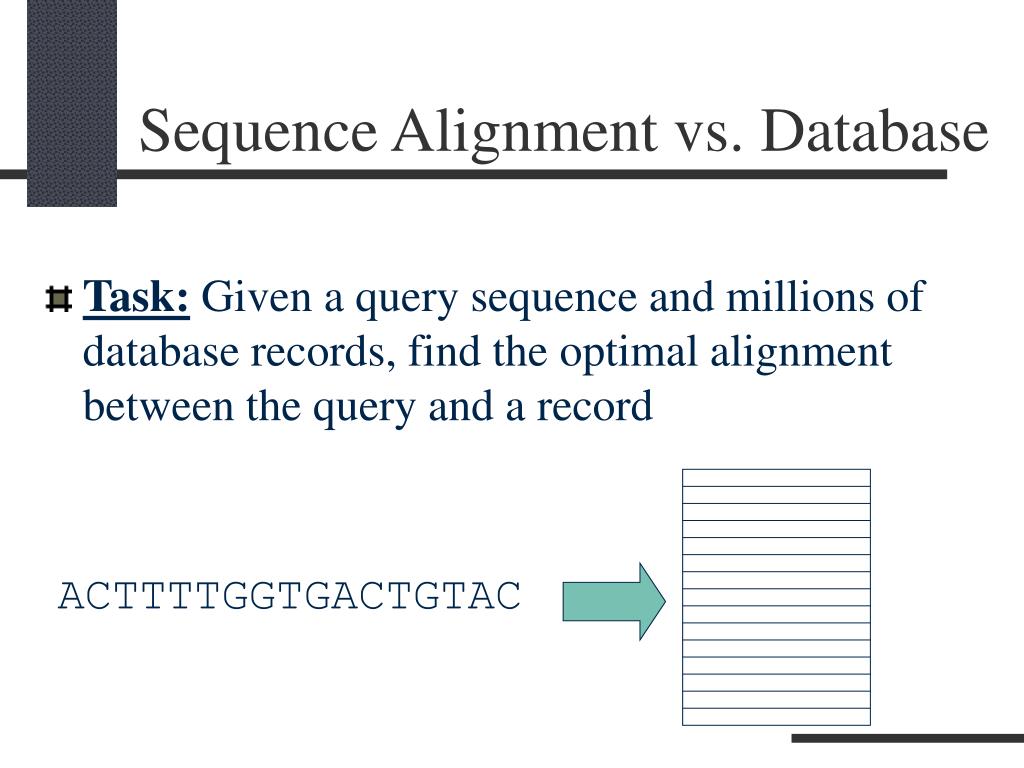PPT - Sequence Alignment vs. Database PowerPoint Presentation, free download - ID:4010622