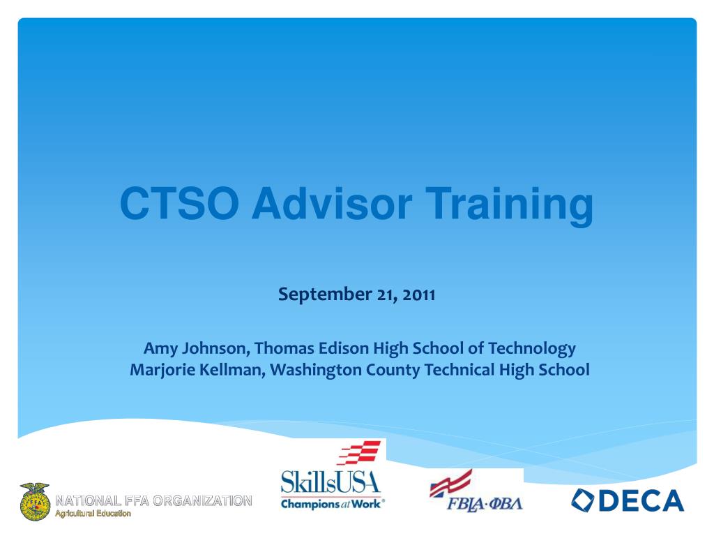 PPT - CTSO Advisor Training PowerPoint Presentation, free download - ID ...