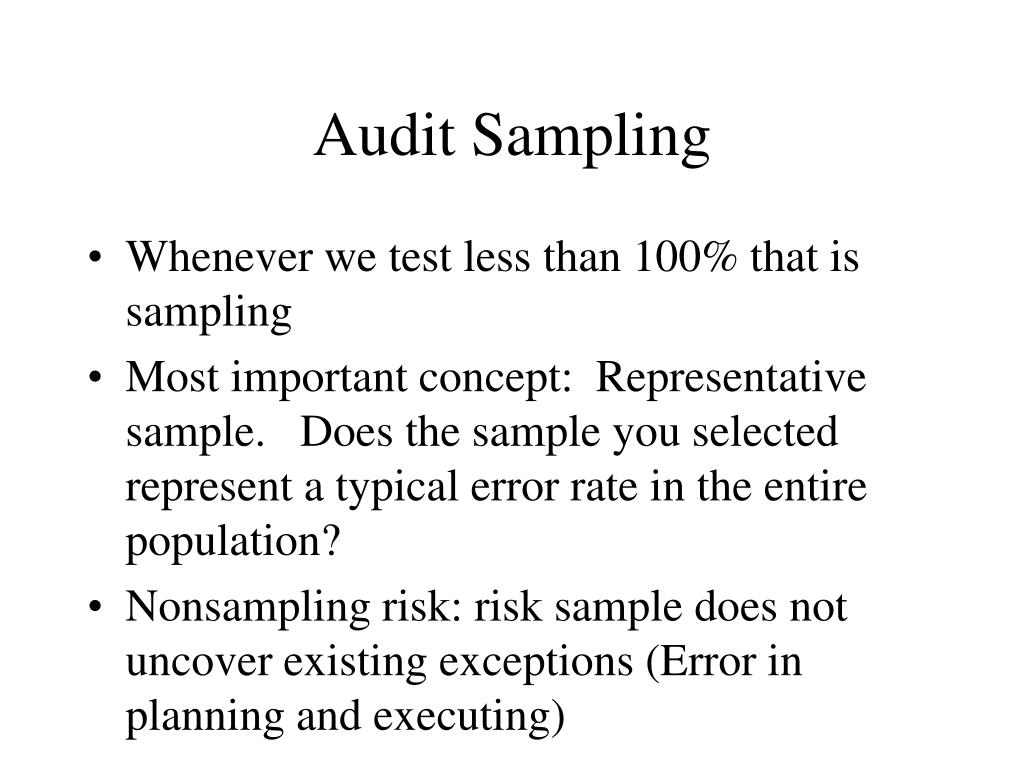 PPT - Audit Sampling PowerPoint Presentation, free download - ID:4012319