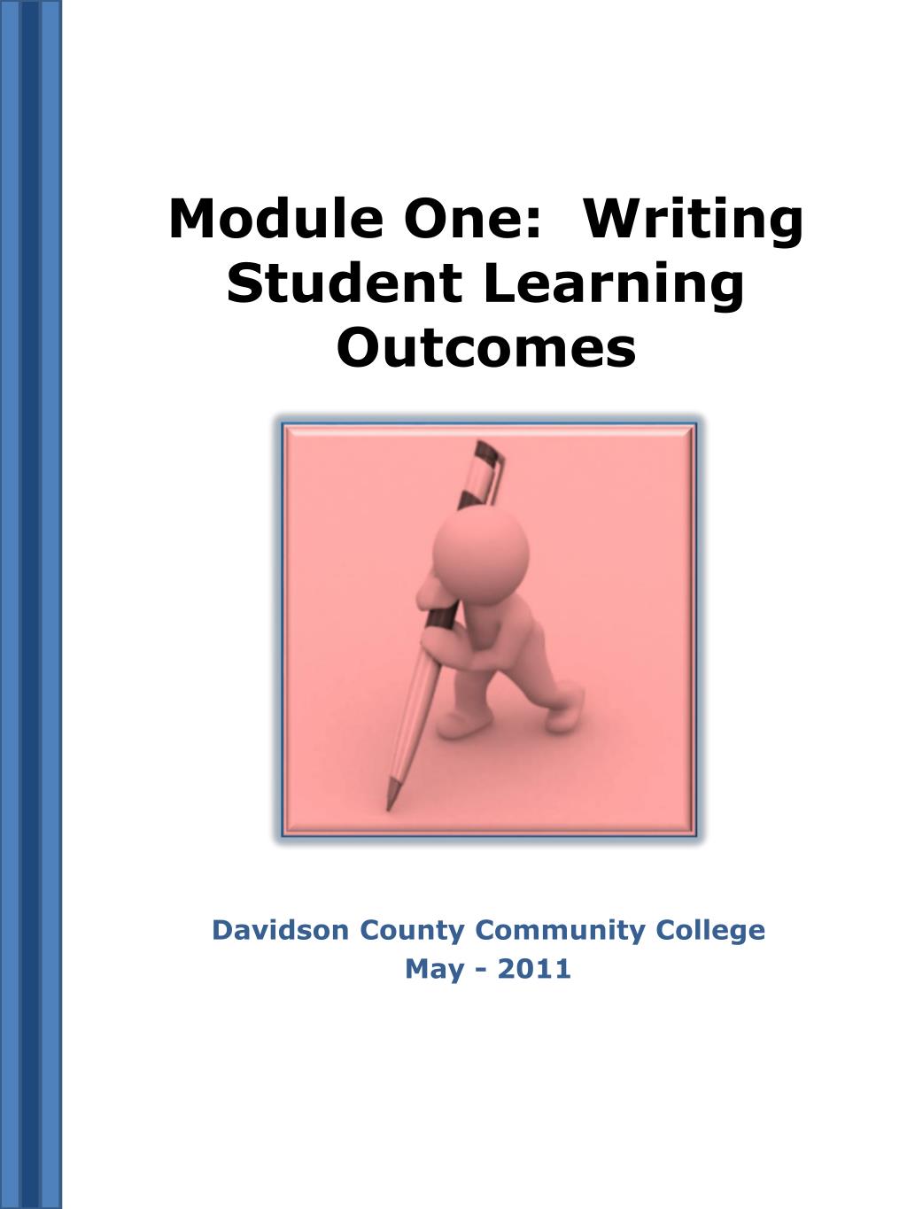 PPT - Module One: Writing Student Learning Outcomes PowerPoint ...
