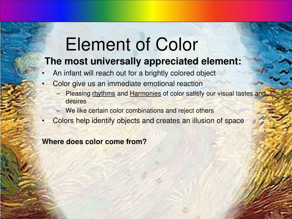 PPT - Element of Color PowerPoint Presentation, free download - ID:4016581