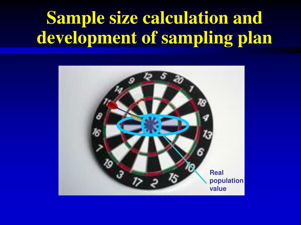 PPT - Sample size calculation and development of sampling plan ...