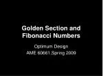 PPT - Fibonacci Numbers and The Golden Section PowerPoint Presentation ...
