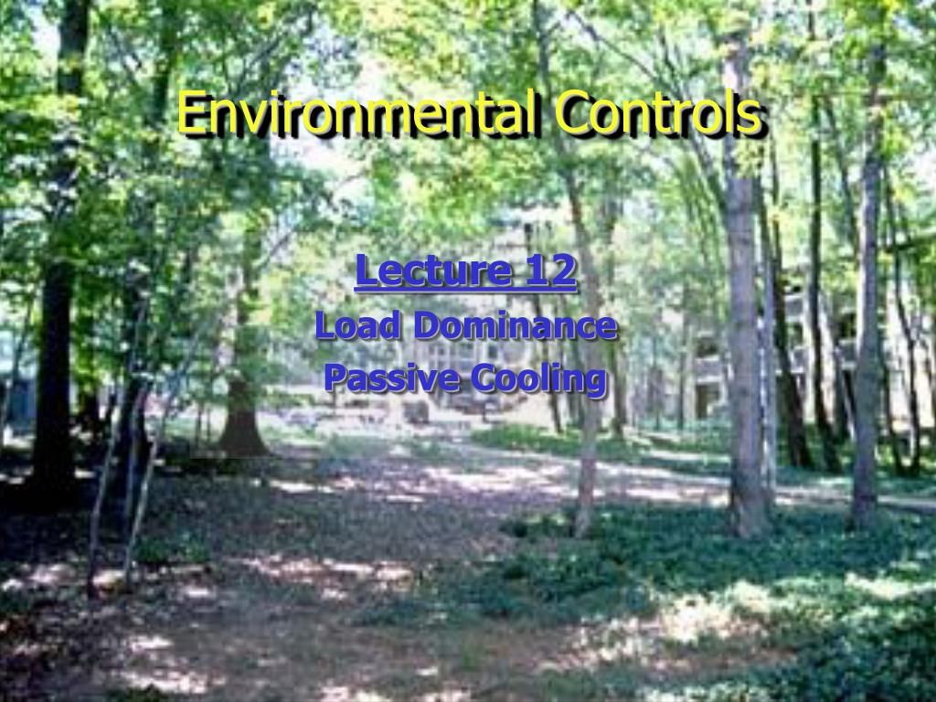 PPT - Environmental Controls PowerPoint Presentation, free download ...