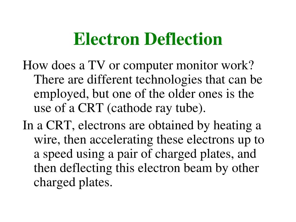 PPT - Electron Deflection PowerPoint Presentation, free download - ID ...