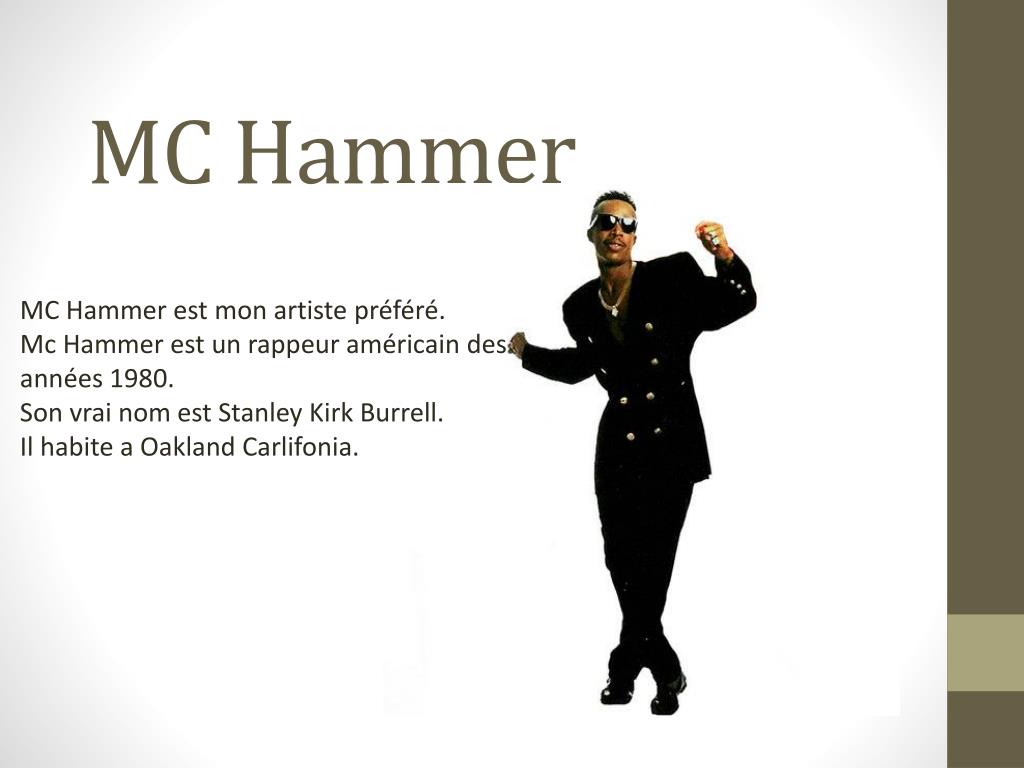 PPT - MC Hammer PowerPoint Presentation, free download - ID:4018276
