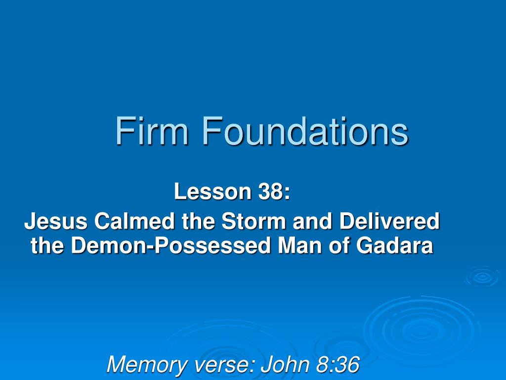 PPT - Firm Foundations PowerPoint Presentation, free download - ID:4018317
