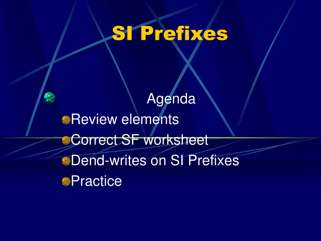 PPT - SI Prefixes PowerPoint Presentation, free download - ID:4018419