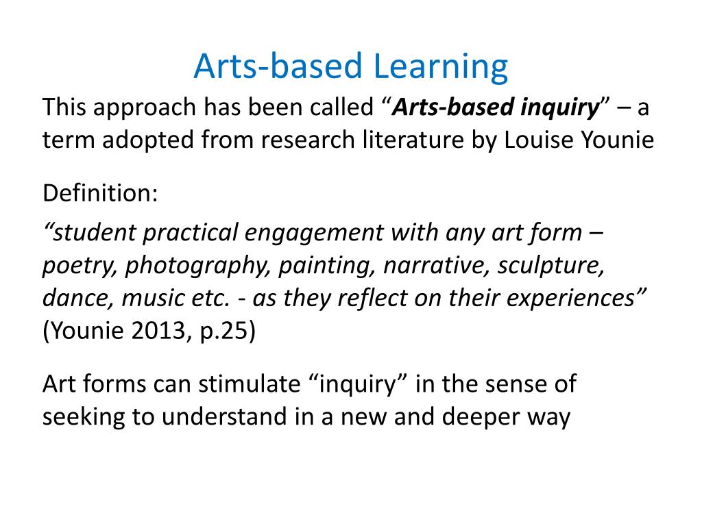 PPT - Arts-based Learning PowerPoint Presentation, free download - ID ...