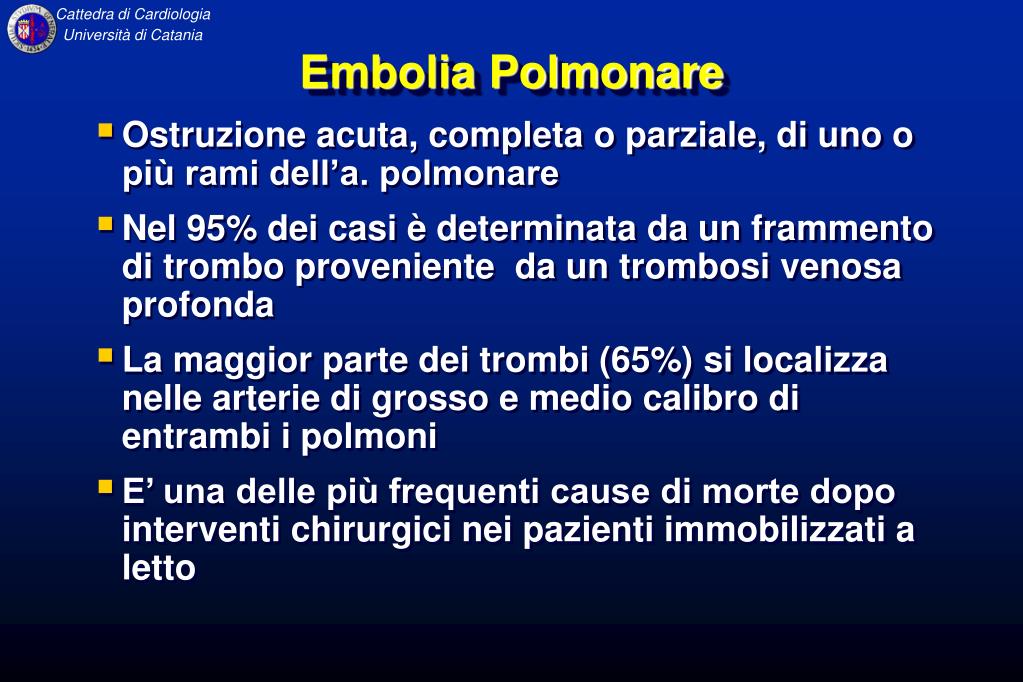 PPT - Embolia Polmonare PowerPoint Presentation, free download - ID:4022106