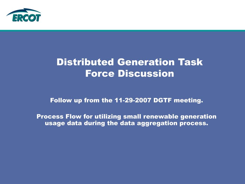 PPT - Distributed Generation Task Force Discussion PowerPoint ...