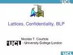 PPT - Lattices PowerPoint Presentation, free download - ID:382312