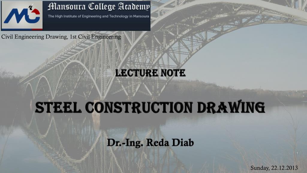 PPT - Lecture note Steel Construction Drawing PowerPoint Presentation ...