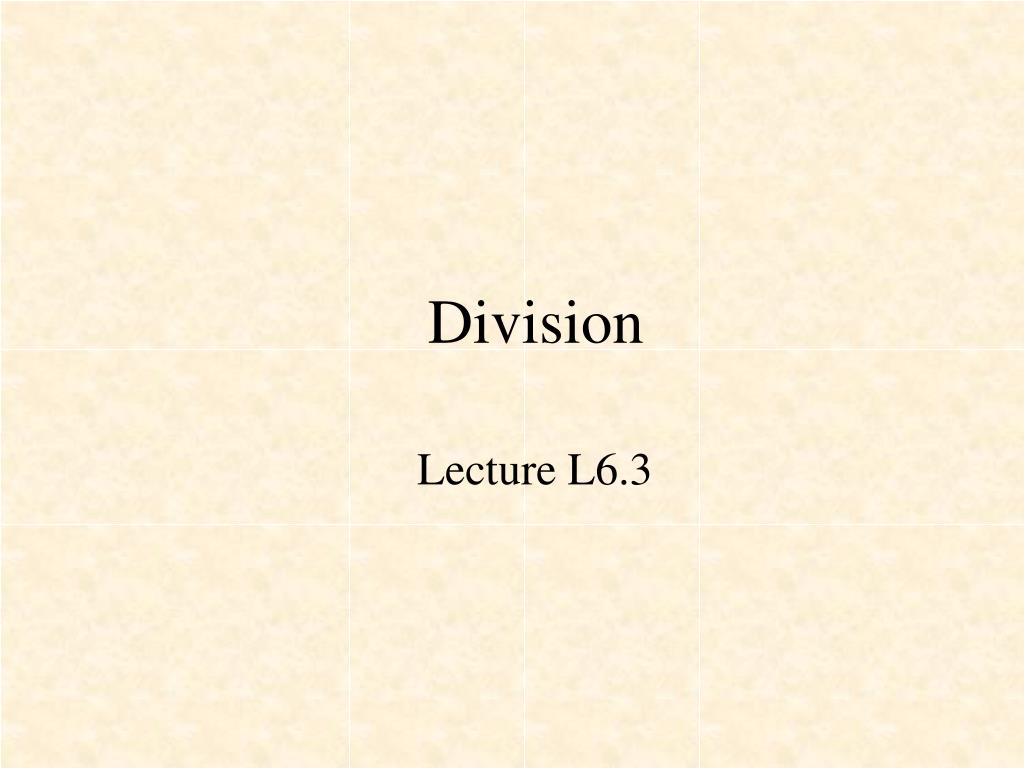 PPT - Division PowerPoint Presentation, free download - ID:4029126