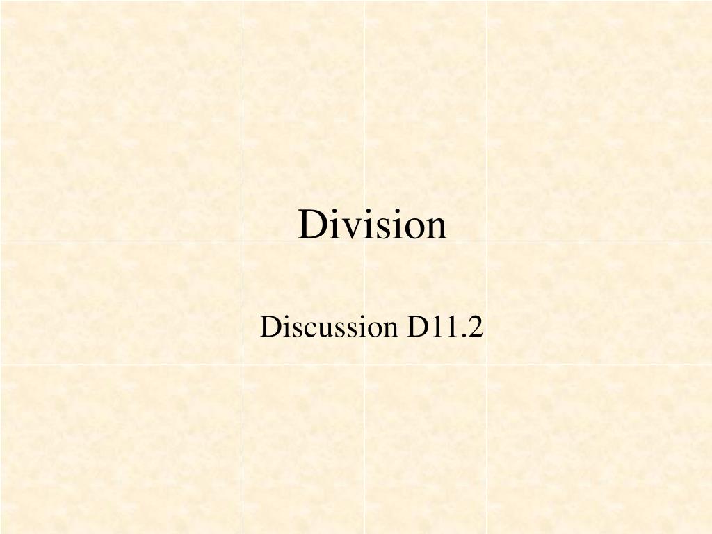 PPT - Division PowerPoint Presentation, free download - ID:4029130