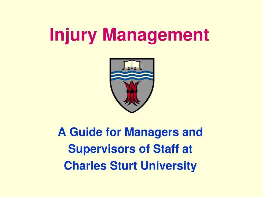 PPT - Injury Management PowerPoint Presentation, free download - ID:4029249
