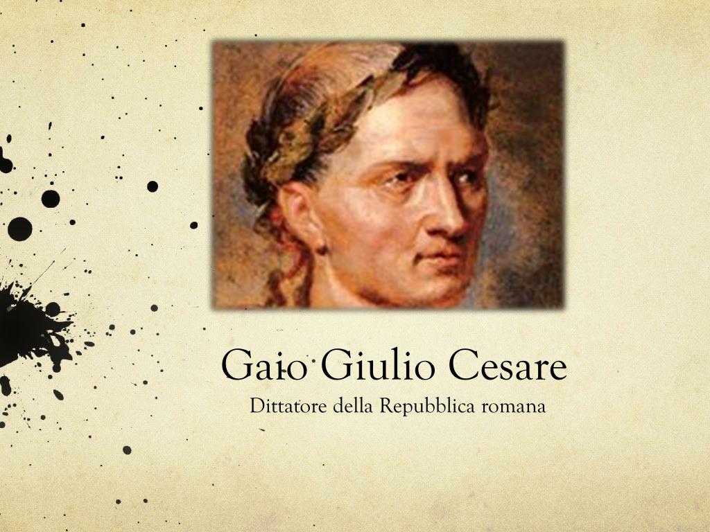PPT - Gaio Giulio Cesare PowerPoint Presentation, free download - ID ...