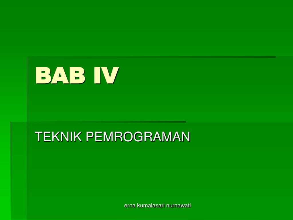 PPT - BAB IV PowerPoint Presentation, free download - ID:4030198
