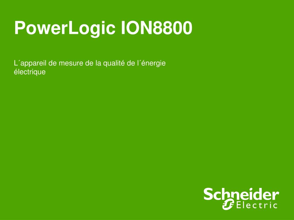 PPT - PowerLogic ION8800 PowerPoint Presentation, free download - ID ...
