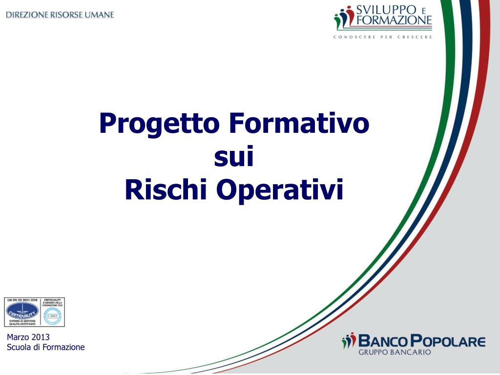 PPT - Progetto Formativo sui Rischi Operativi PowerPoint Presentation ...