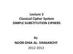 PPT - SUBSTITUTION CIPHERS PowerPoint Presentation, free download - ID ...