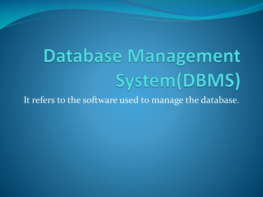 PPT - Database Management System(DBMS) PowerPoint Presentation, free ...