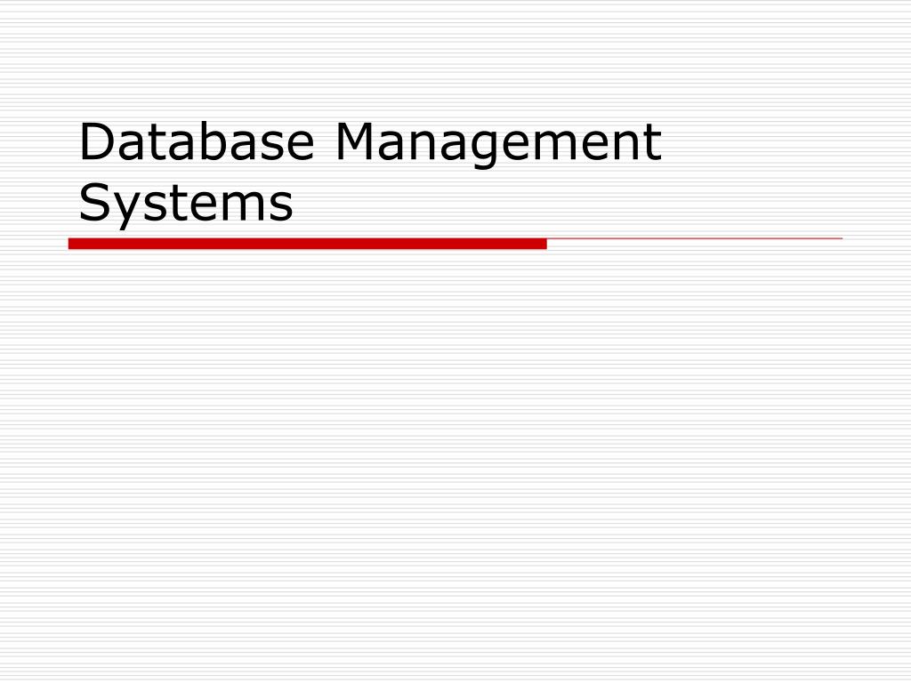 PPT - Database Management Systems PowerPoint Presentation, free ...