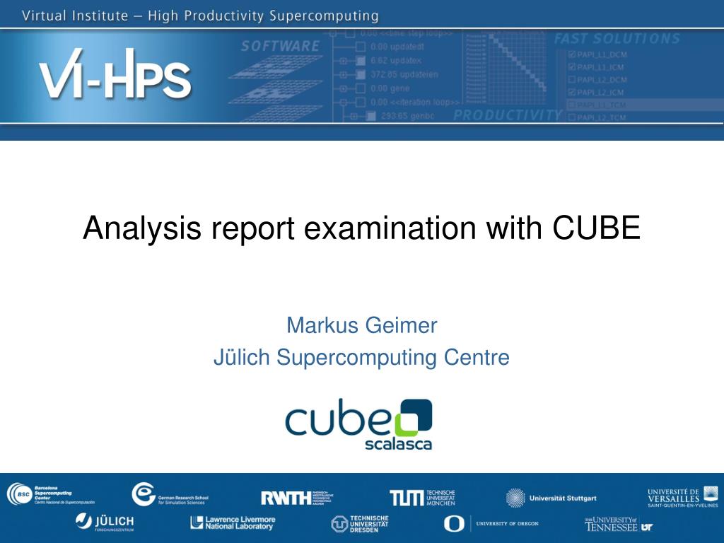 PPT - Analysis report examination with CUBE PowerPoint Presentation ...