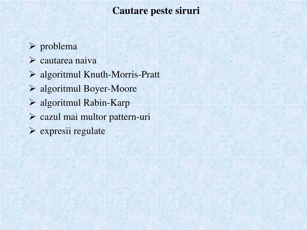 PPT - Cautare peste siruri PowerPoint Presentation, free download - ID ...