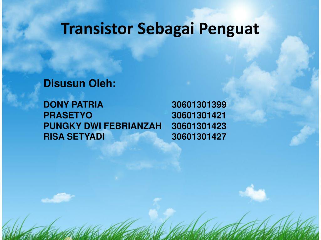 PPT - Transistor Sebagai Penguat PowerPoint Presentation, free download ...