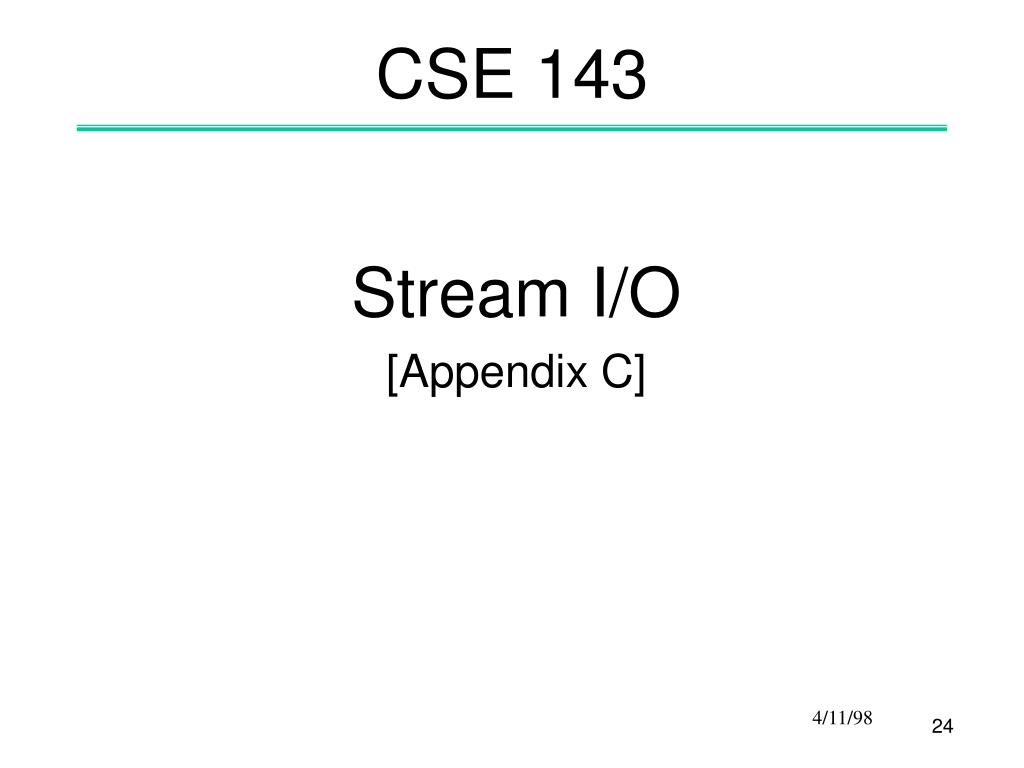 PPT - CSE 143 PowerPoint Presentation, free download - ID:4038362