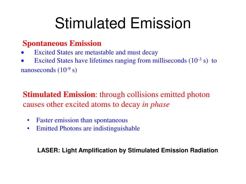 PPT - Stimulated Emission PowerPoint Presentation, free download - ID ...
