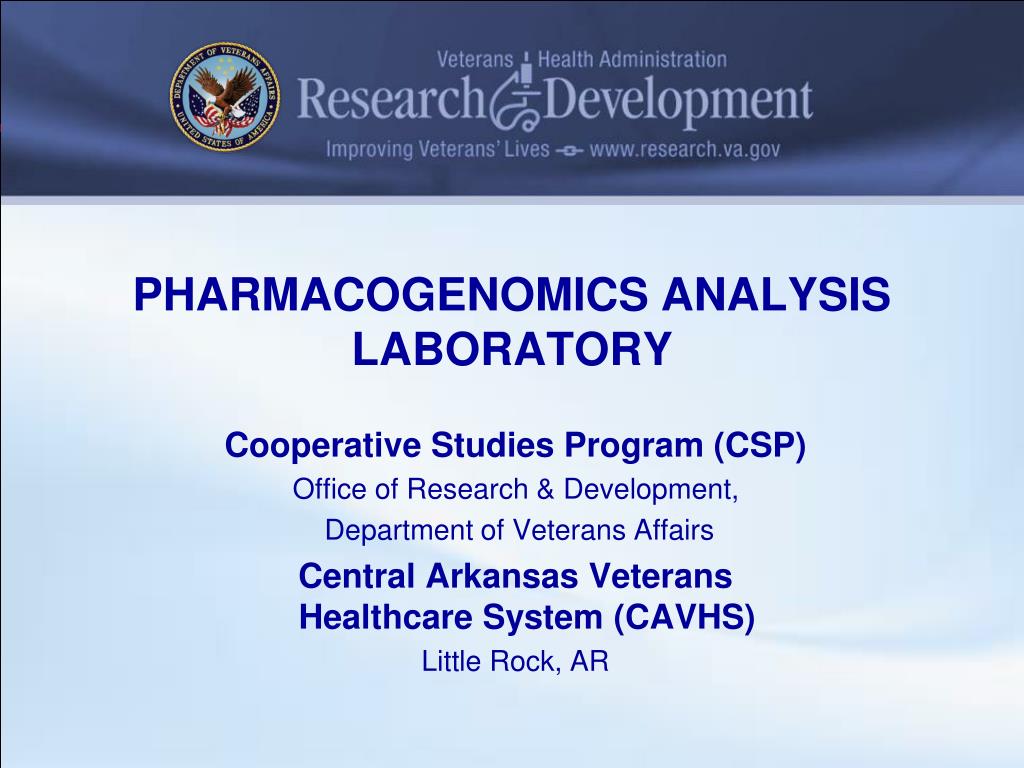 PPT - PHARMACOGENOMICS ANALYSIS LABORATORY PowerPoint Presentation ...