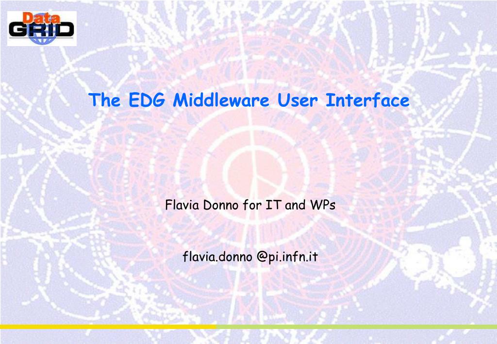 PPT - The EDG Middleware User Interface PowerPoint Presentation, free ...