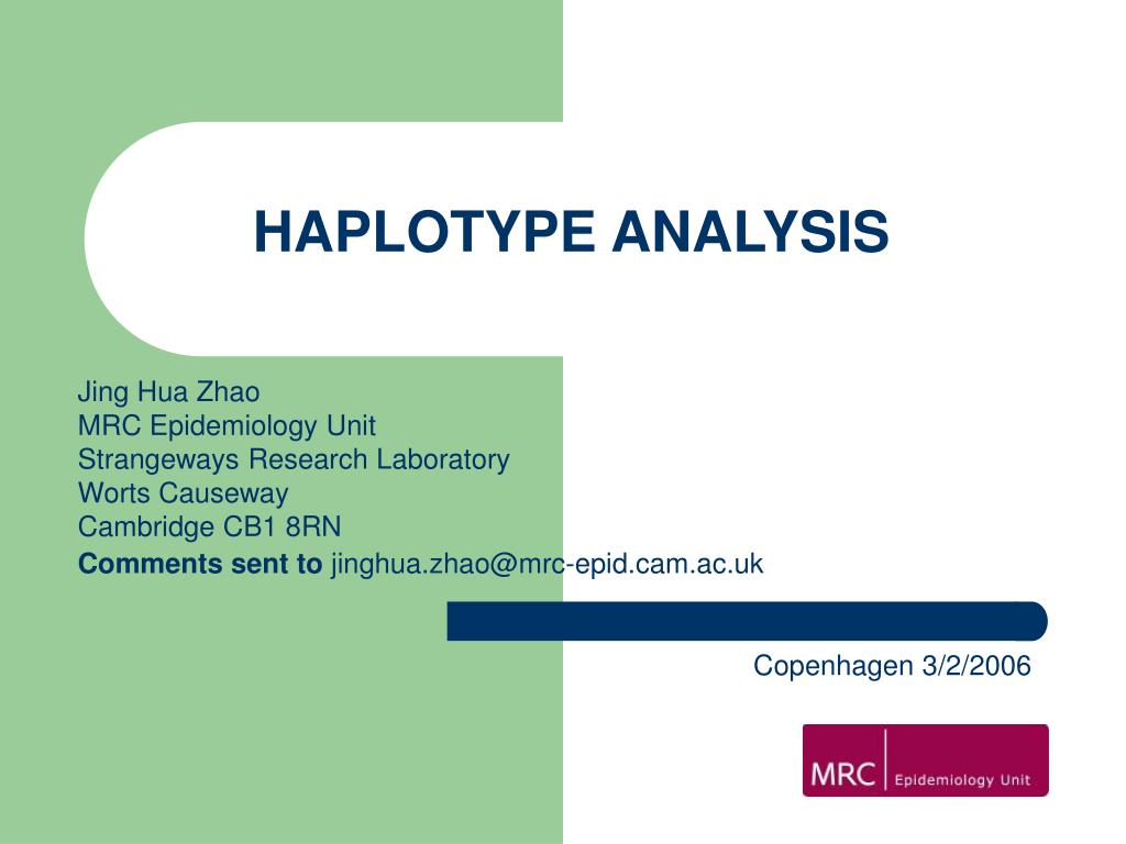 PPT - HAPLOTYPE ANALYSIS PowerPoint Presentation, free download - ID ...