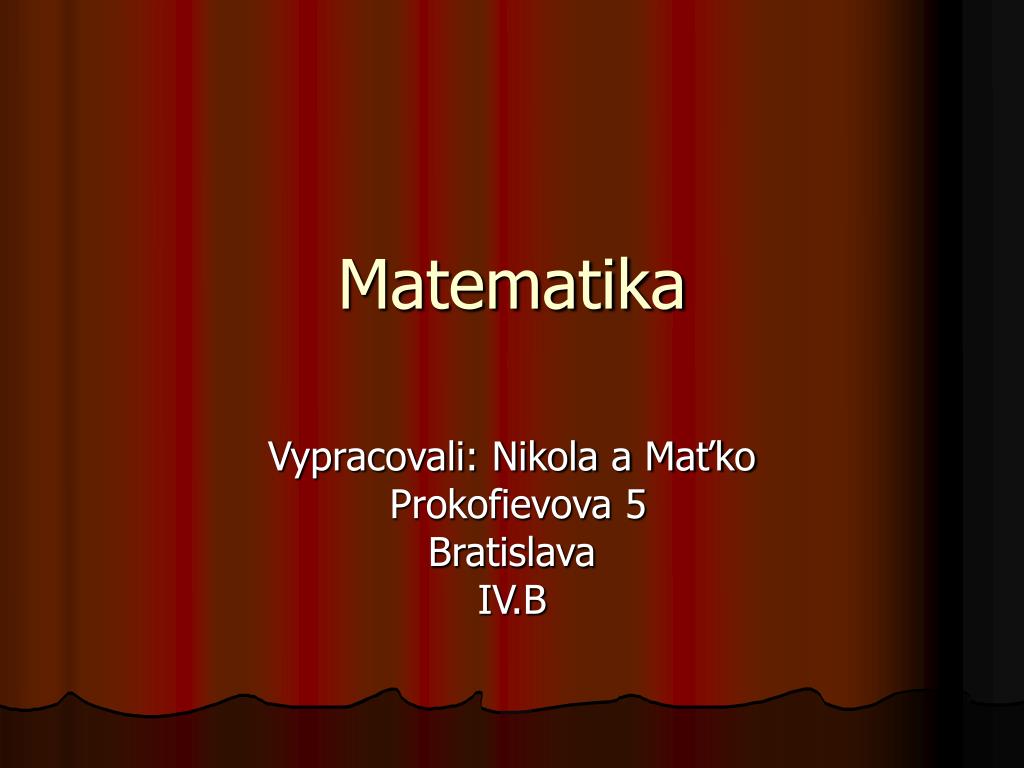 PPT - Matematika PowerPoint Presentation, free download - ID:4044615