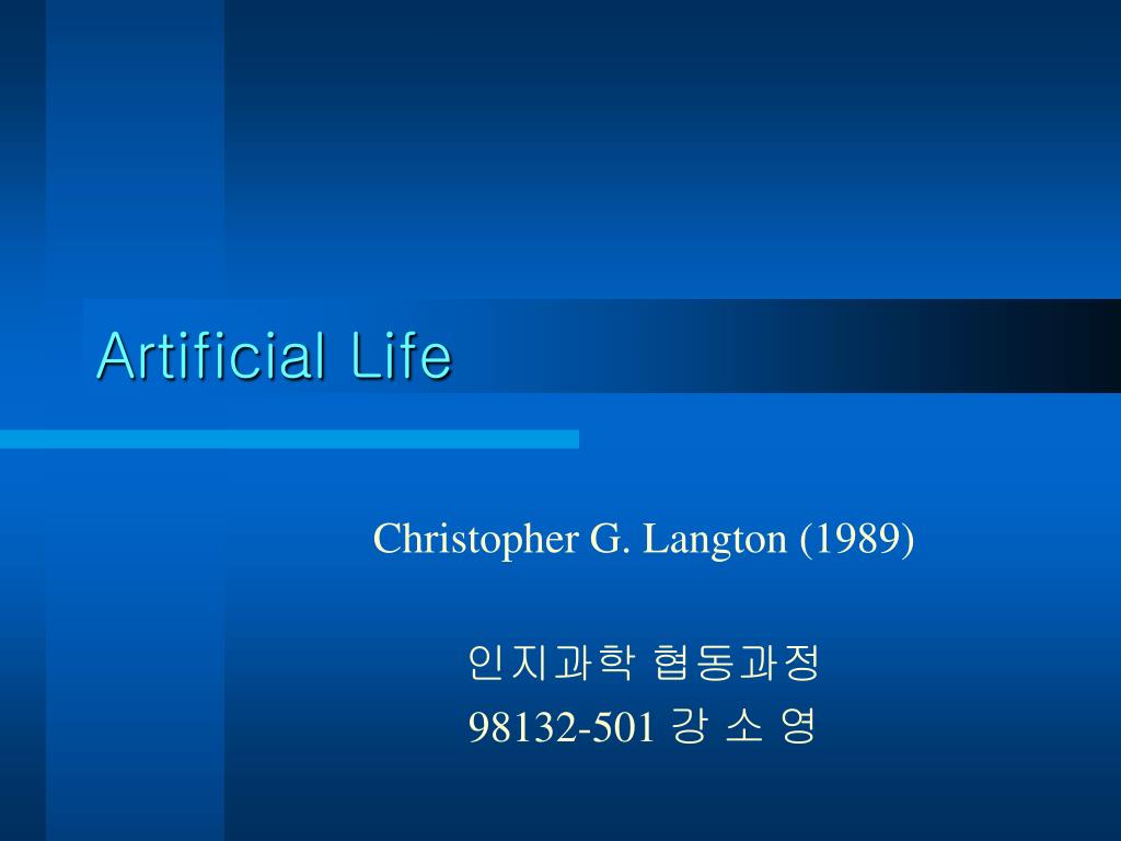 PPT - Artificial Life PowerPoint Presentation, free download - ID:4046921