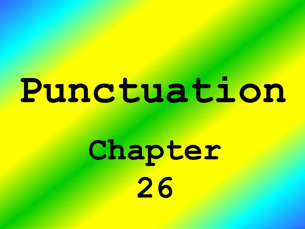 PPT - Punctuation PowerPoint Presentation, free download - ID:4047919