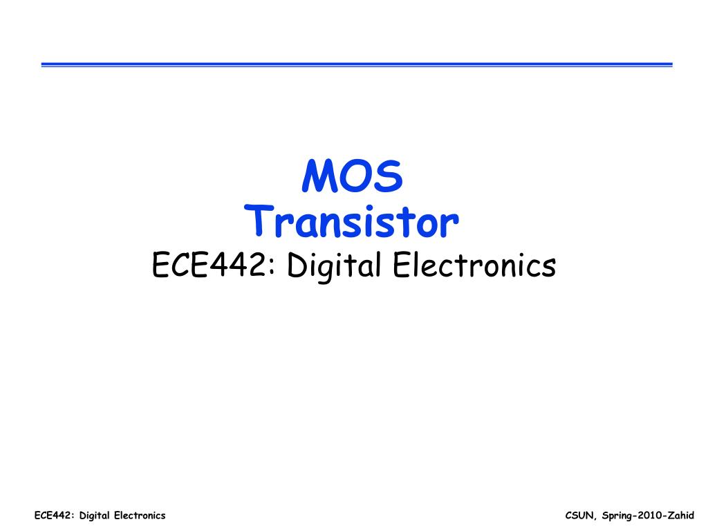 PPT - MOS Transistor PowerPoint Presentation, free download - ID:4048457