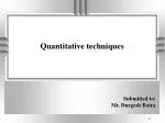 PPT - Quantitative Techniques in Business PowerPoint Presentation, free ...