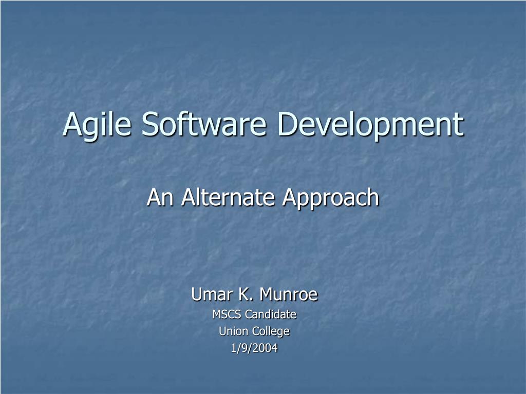 PPT - Agile Software Development PowerPoint Presentation, free download ...