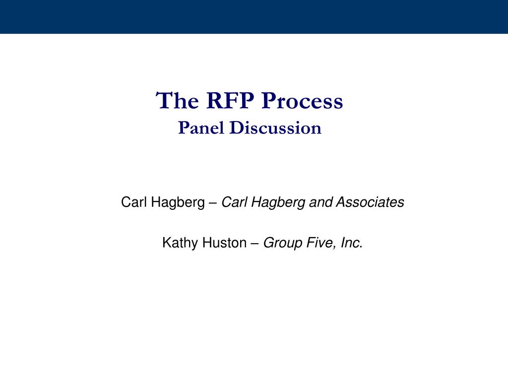 PPT - The RFP Process Panel Discussion PowerPoint Presentation, free ...