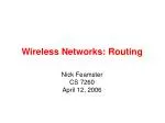 PPT - Wireless Routing PowerPoint Presentation, free download - ID:9266561