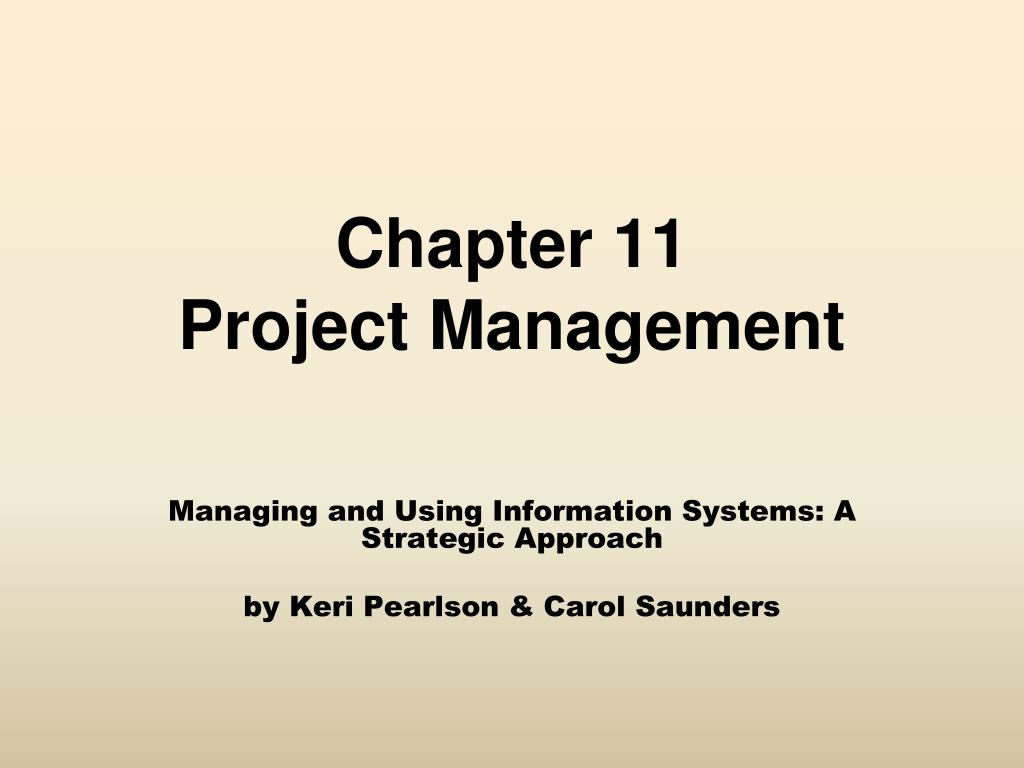 PPT - Chapter 11 Project Management PowerPoint Presentation, free ...