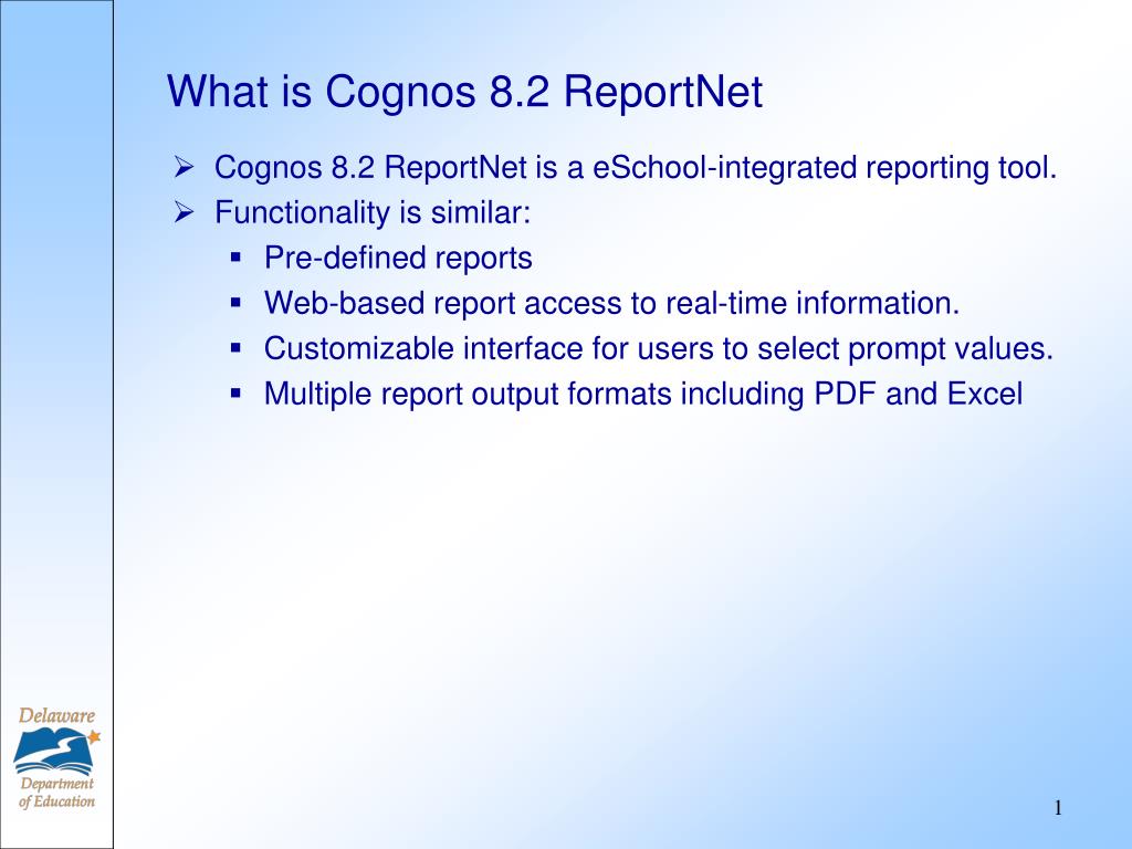 PPT - What is Cognos 8.2 ReportNet PowerPoint Presentation, free ...